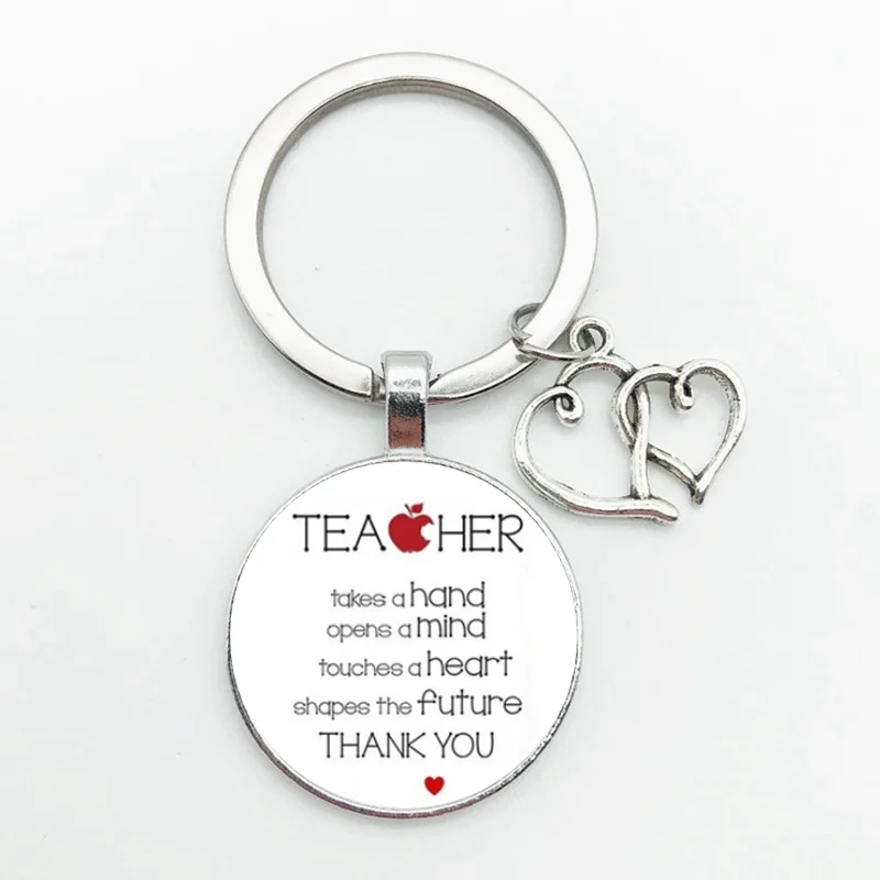 Gift for The Teacher Day Keychain The Best Teacher Present Cut Car Key ...