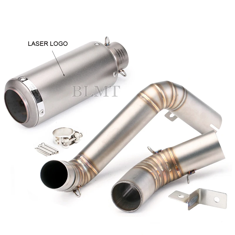 Motorcycle Exhaust middle pipe Round Muffler for KTM DUKE125 DUKE 200 ...