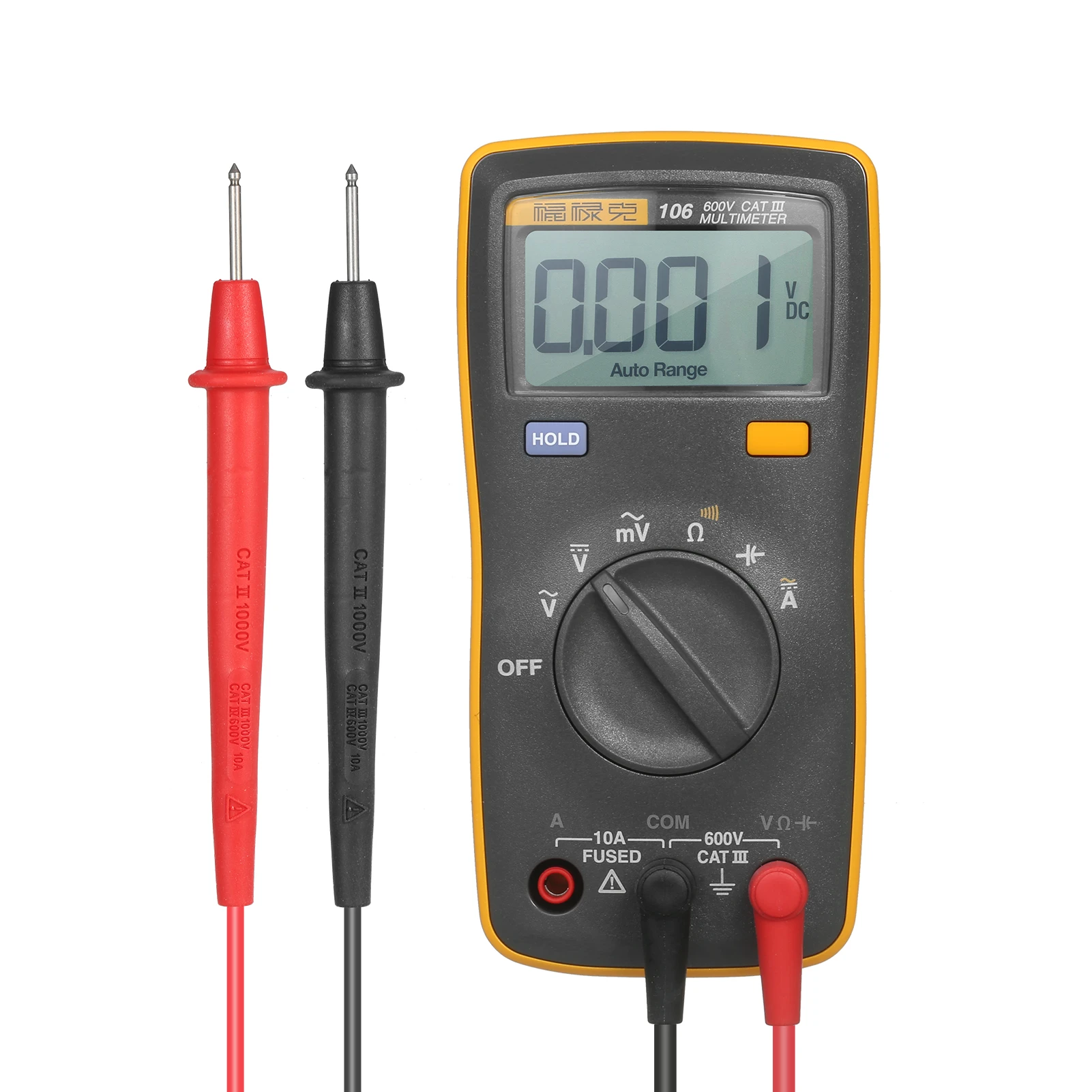 Fluke 106 f106 600v 10a ac dc tensão corrente de dados posse digital ...
