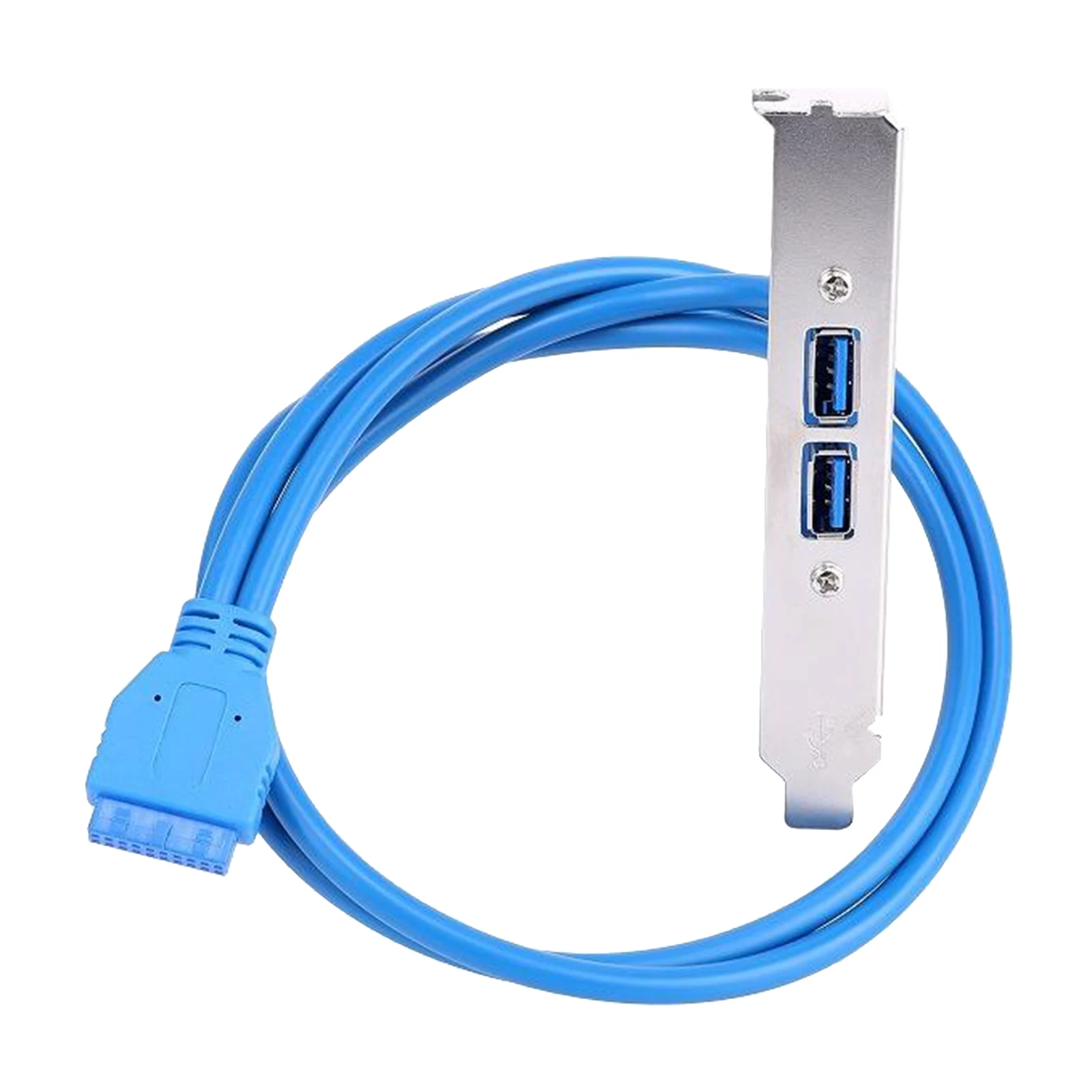 Dual-2-Ports-USB-3-0-Type-A-Back-Panel-to-20pin-Header-Connector-Cable ...