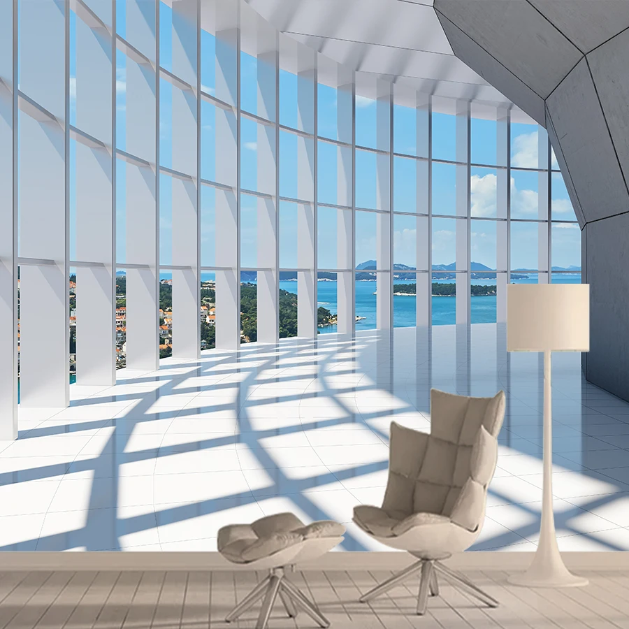 Aisle Wall Papers Home Decor Paper 3d Photo Mural Wallpaper Wallpapers ...