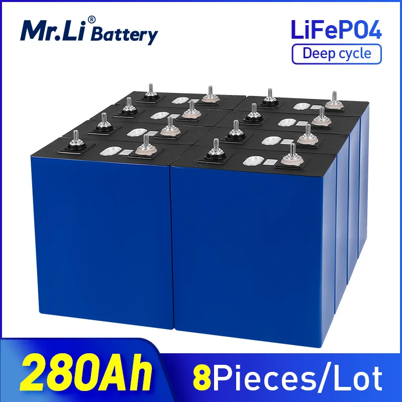 8Pcs 3,2 V 280Ah lifepo4 Prismatische zellen Wiederaufladbare 24V 7KW ...