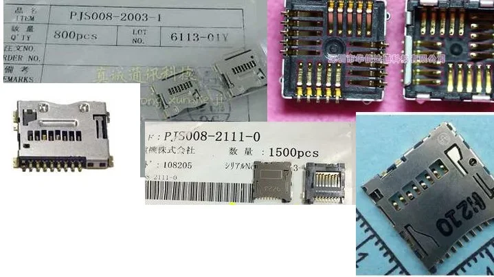 5PCS-MICRO-SDM-TF-SIM-SD-card-holder-TF-card-connector-PJS008-2110-0 ...