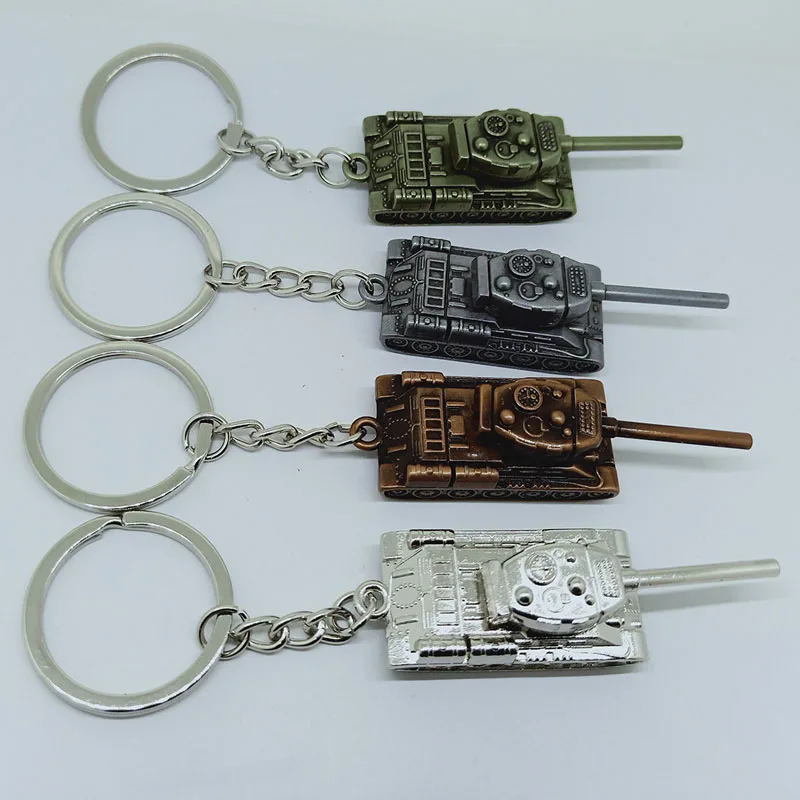 Simulation War Tank Car Keychain Pendant Creative Metal Crafts Key ...