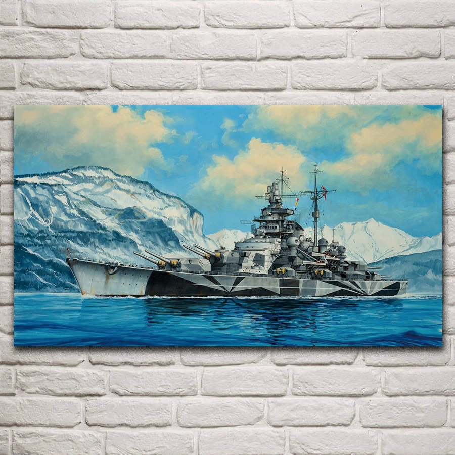 Bismarck Battleship Art - emsekflol.com