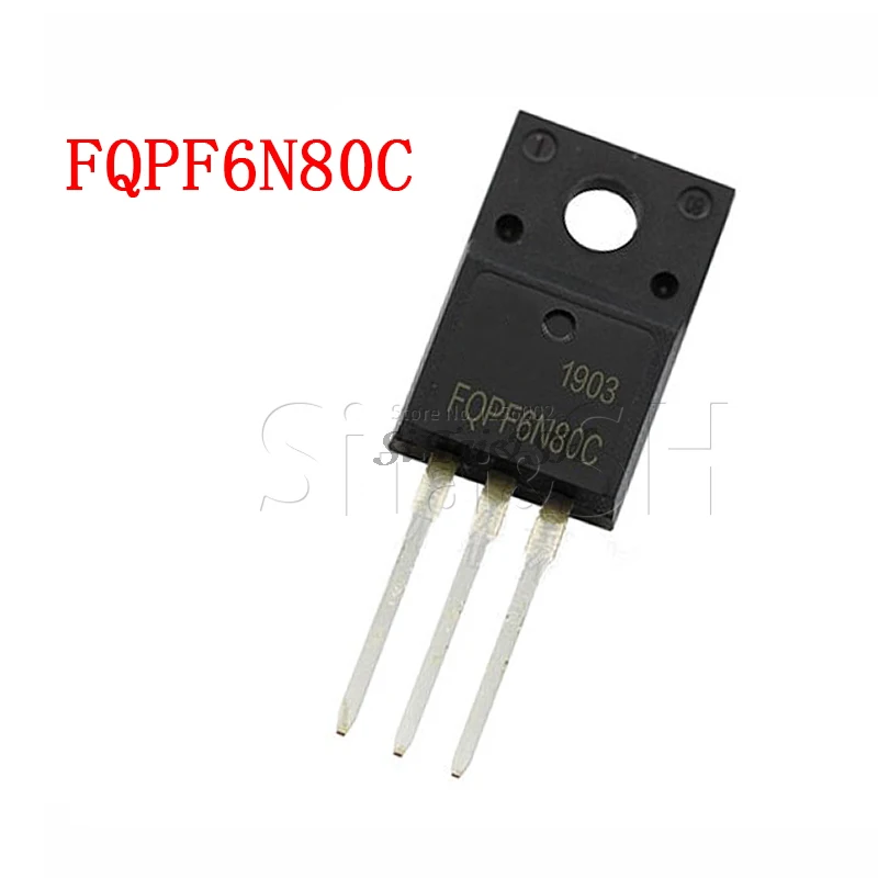Nuevo Transistor MOS FET FQPF6N80C TO 220, 6N80C, 6N80, TO220, FQPF6N80 ...