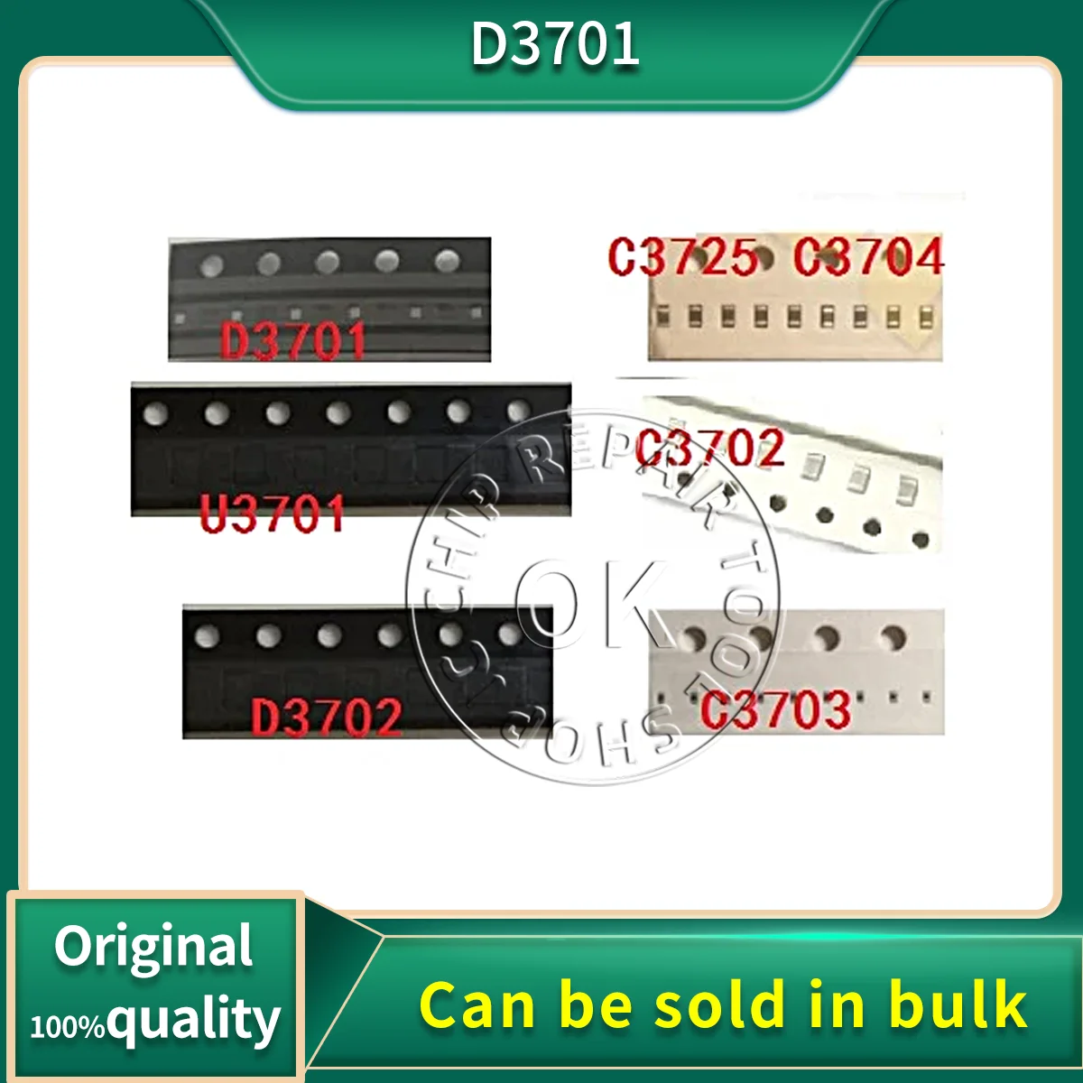 백라이트 제어 IC, 아이폰 7 7 플러스 드라이버 IC U3701 (LM3539A1), D3701, D3702, C3725 ...