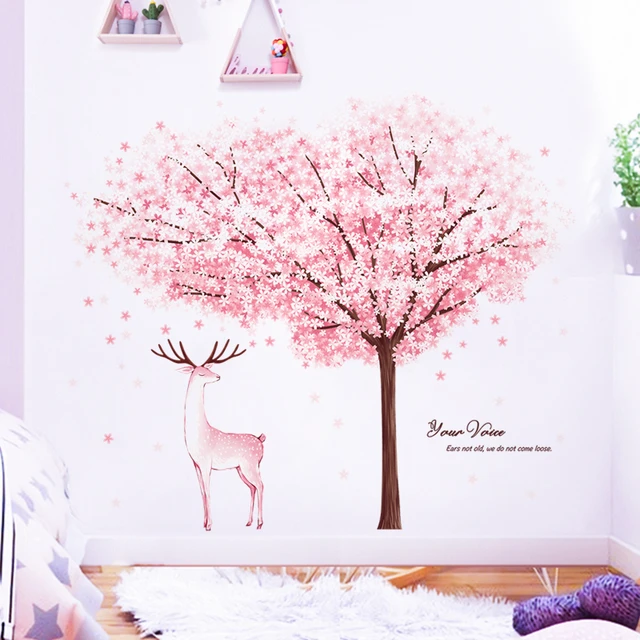 Pink Deer Decal