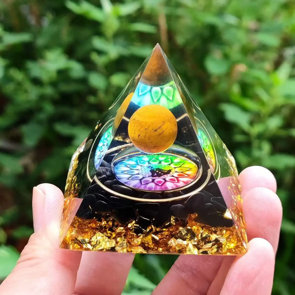 Energy-Generator-Orgone-Pyramid-Amethyst-Peridot-Healing-Natural ...