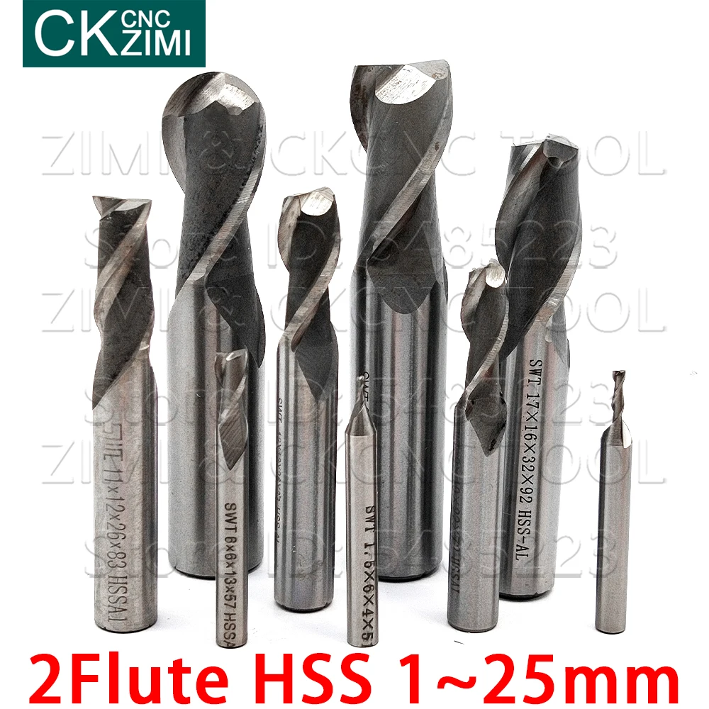 1mm-25mm-End-Mill-2F-Flute-HSS-End-Mill-Cutter-CNC-Router-Bit-Milling ...