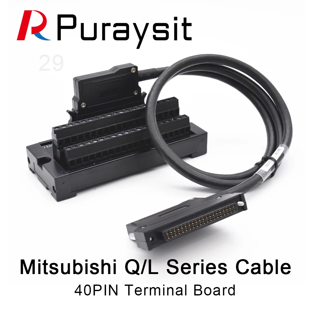 A6TBXY36 Mitsubishi Q/L Series Terminal Board สาย PLC AC10TB 40 Pin ...