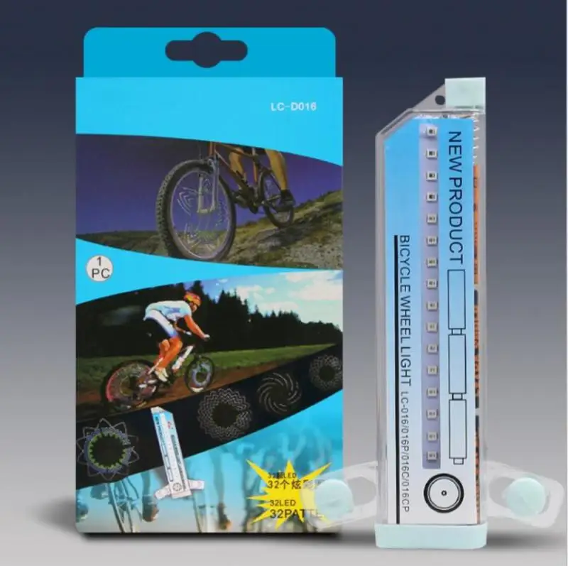 Tire Signal Reflective Light Double Sided 32 LED Colorful Figure 32 ...