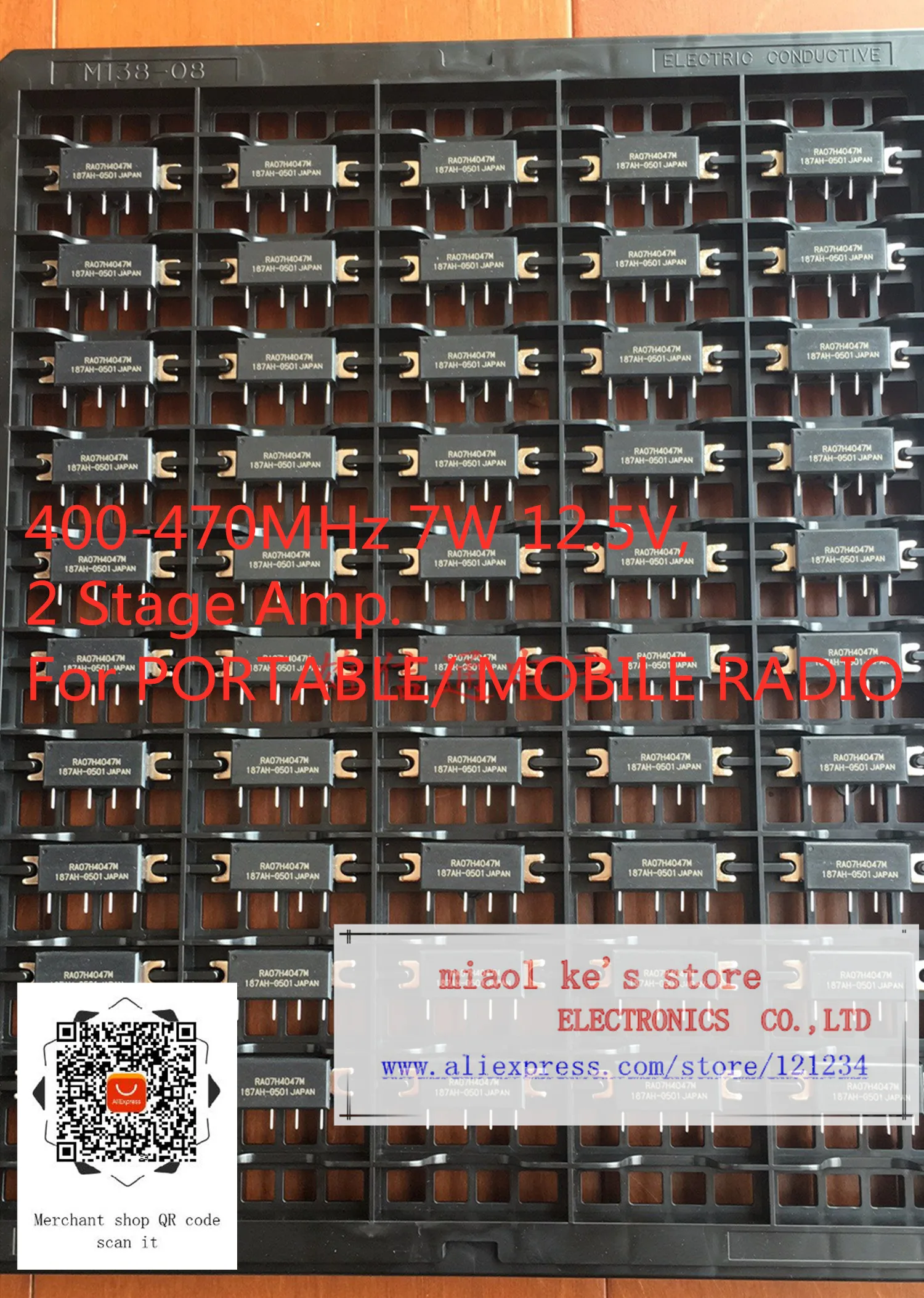 100-Original-RA07H4047M-RA07H4047M-101-RA07H4047M-G501-400-470MHz-7W-12 ...