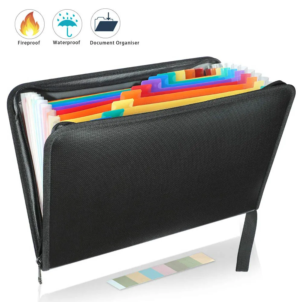 Expanding-File-Folder-A4-Fireproof-Waterproof-Document-Organizer-Bag ...