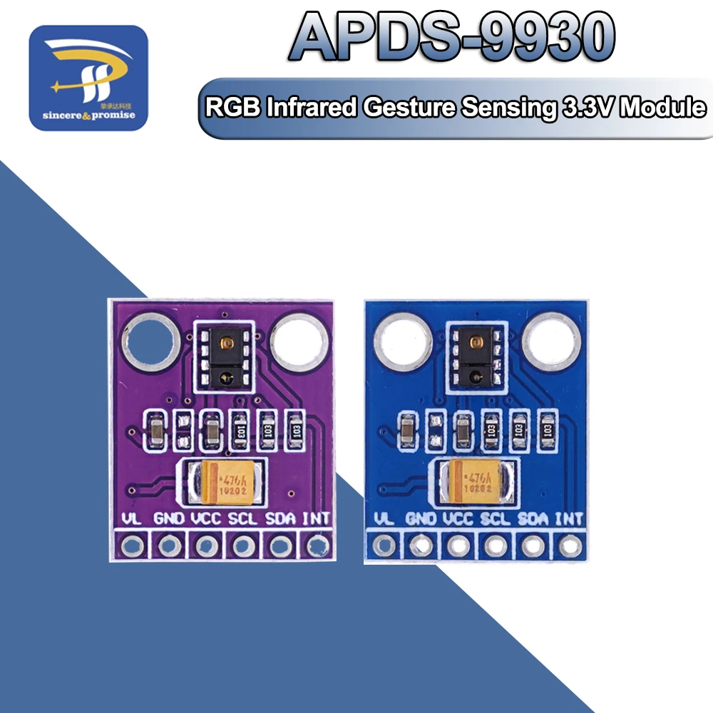 RGB Infrared Gesture Sensor APDS 9930 DC 3.3 3.8V For Arduino I2C Interface 3.3V Detectoin ...