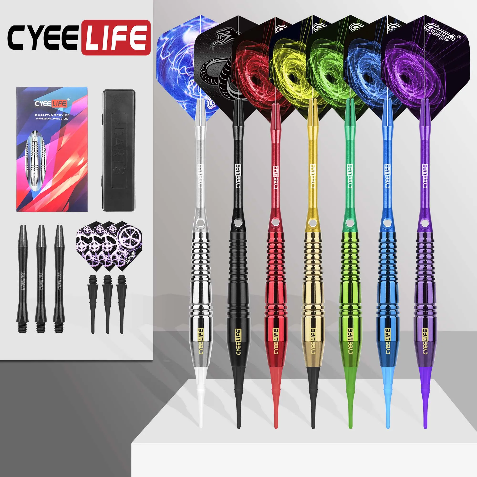CyeeLife-18g-soft-tip-darts-Indoor-Sports-plastic-Electronic-Darts ...