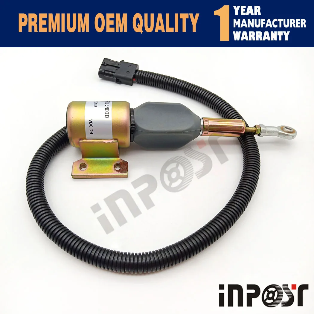 Топливный остановочный соленоид 3935430 24V для Cummins 6BT 5,9 3939703 ...