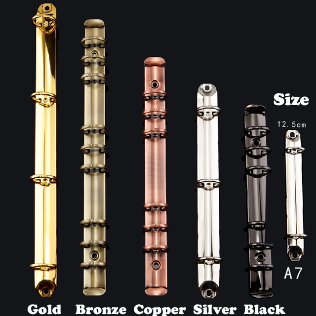 A7 2 Rings Metal Binders Gold Sliver File Mappa Spirálkötési Klipek A ...