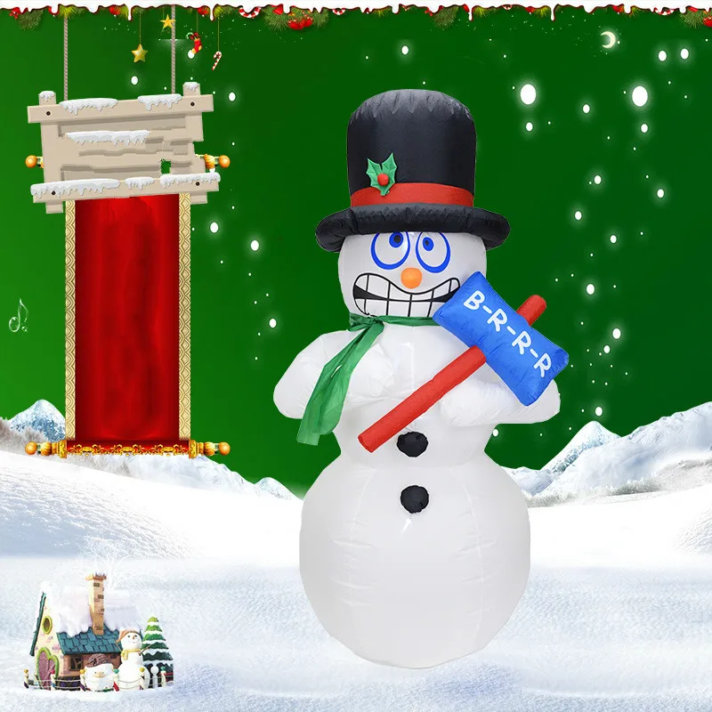 Shivering Snowman Inflatable