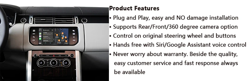 Wireless CarPlay Android Auto Smart Module for Land Rover