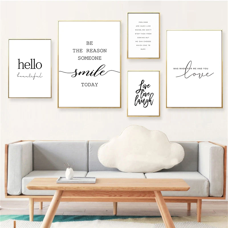 Thiết kế wall decor quotes for living room đầy cảm hứng