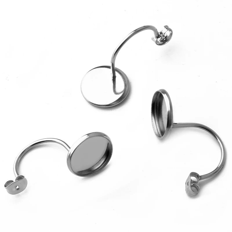 10pcs 2019 Stainless Steel Earrings Accessories U-shaped Ear Hooks Fit ...