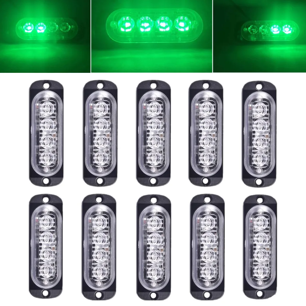 LED-Car-Hazard-Aviso-Flashing-Strobe-Light-l-mpadas-verdes-SUV-Truck ...