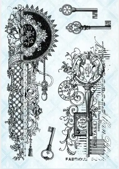 Retro Transparent Clear Silicone Stamp/Seal for DIY scrapbooking/photo ...