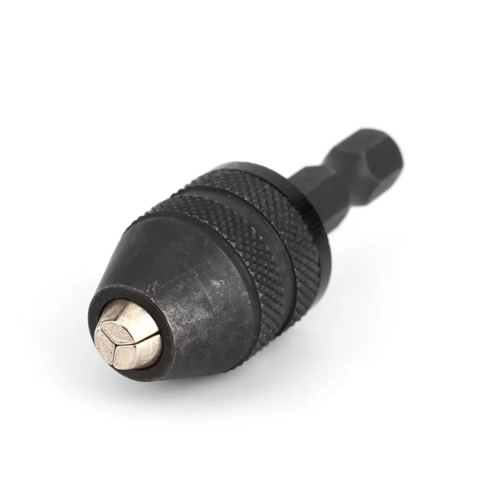1/4 '' Hex Shank Keyless Drill Bit Tool Quick Change Convertor Adapter ...