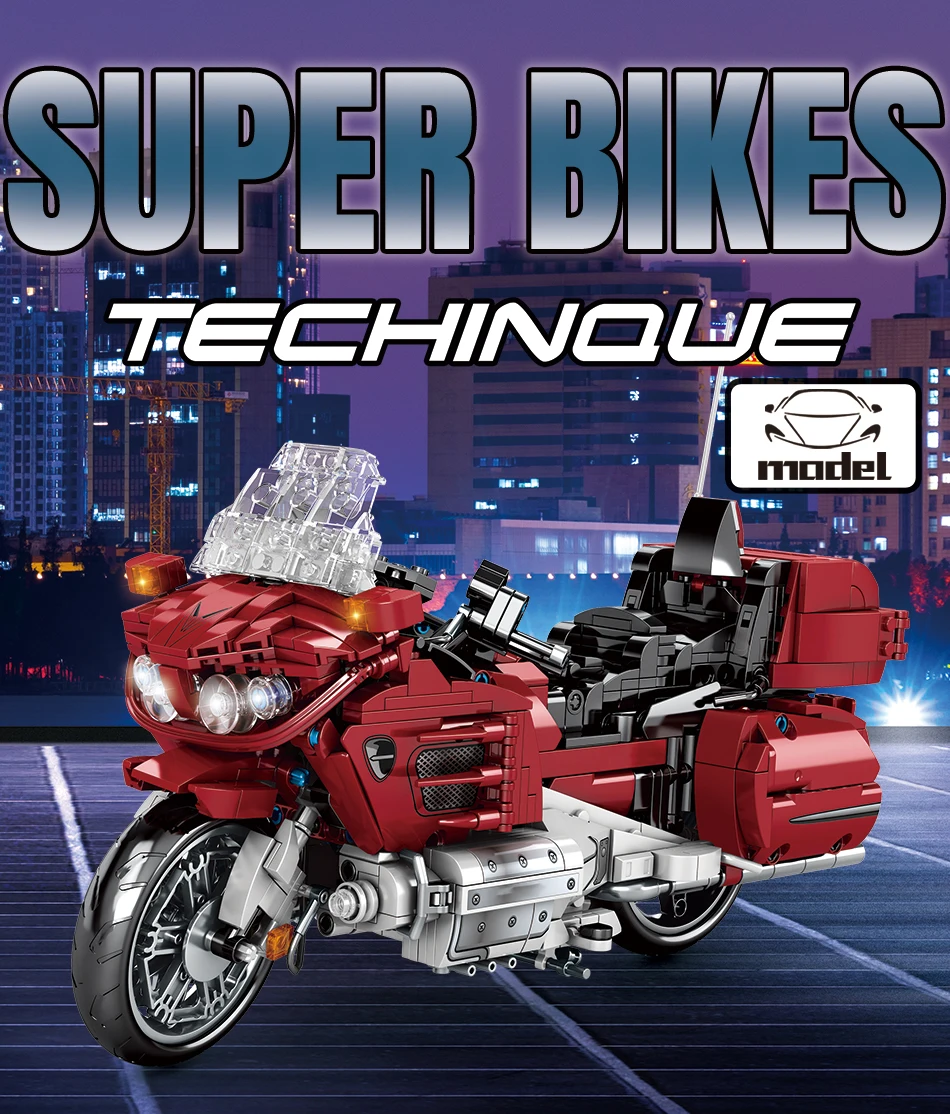 SEMBO Block Mechanic Technical Motorcycle - Building Toys