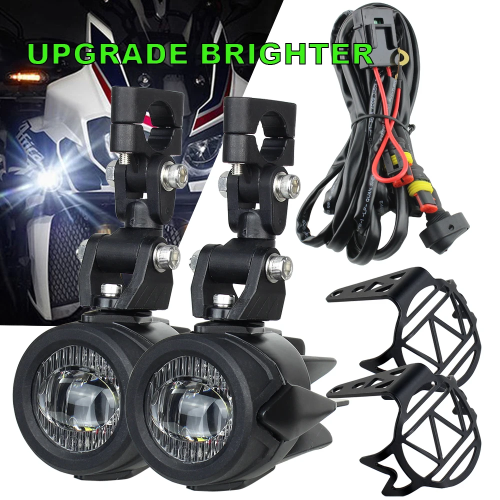 Upgrade Motorcycle fog light Auxiliary Lights Brighter Lamp 40W 6000K for BMW R1200GS F800GS ...