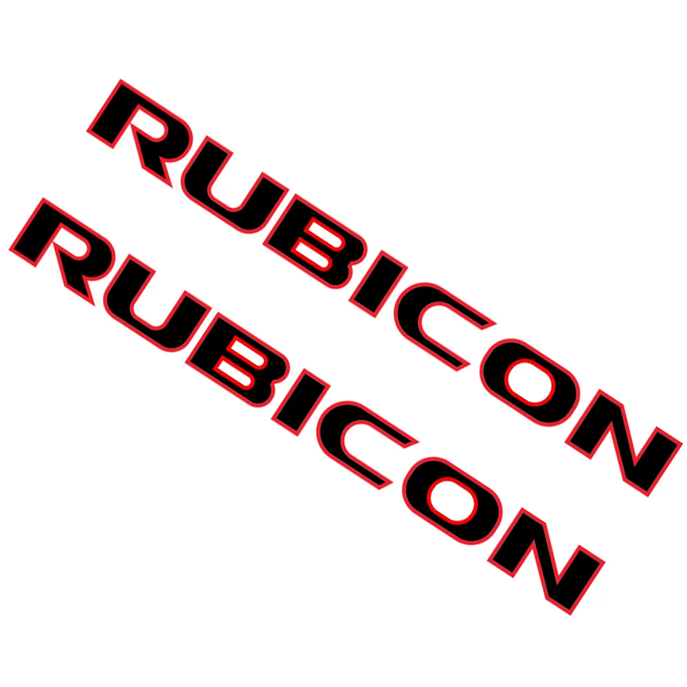2pcs JDM Sticker Sport Engine Hood Fender Side "Rubicon & character ...
