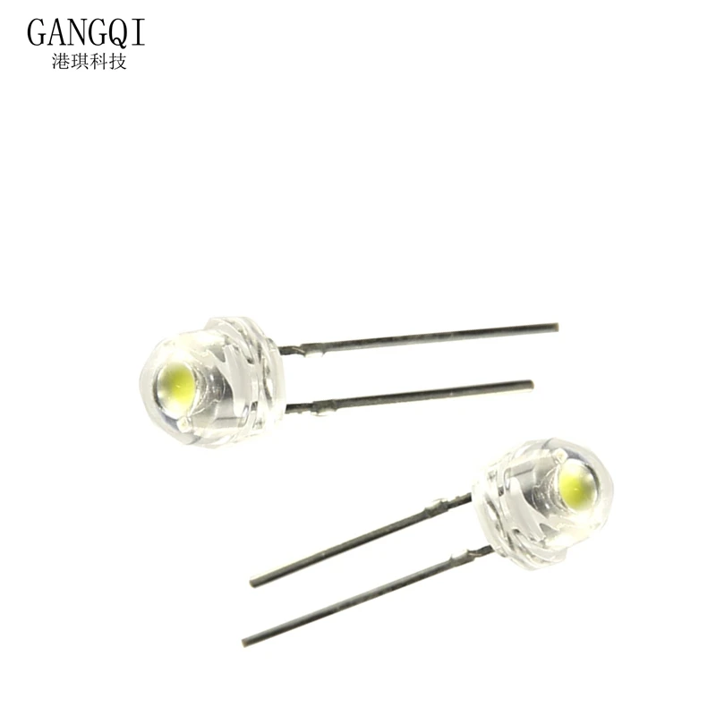 5mm LED Transparent Super bright White light-emitting diode 100pcs/LOT ...