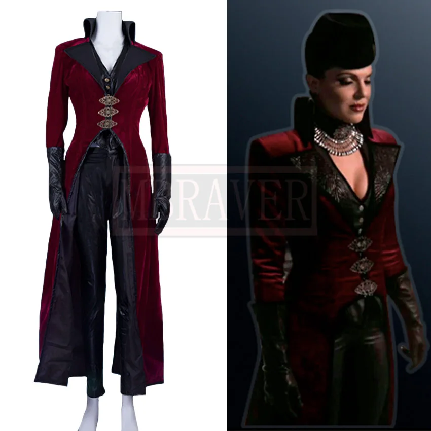 Once-Upon-a-Time-Evil-Queen-Regina-Red-Cosplay-Costume-Halloween-Party ...