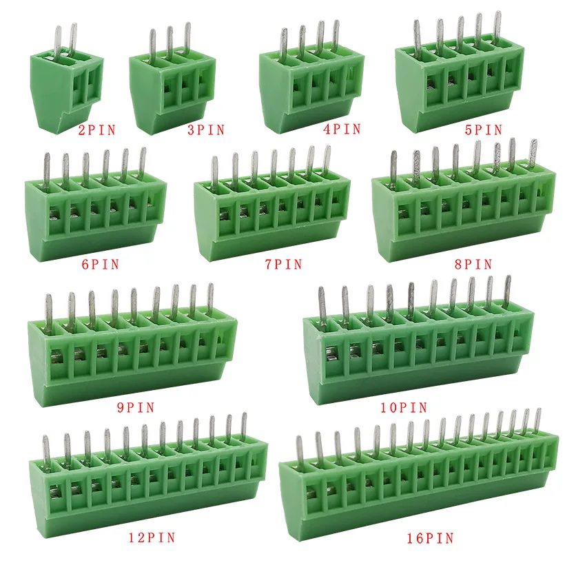 10Pcs-Pitch-2-54mm-PCB-Screw-Terminal-Block-Connector-KF128-2-54-2P-3P ...