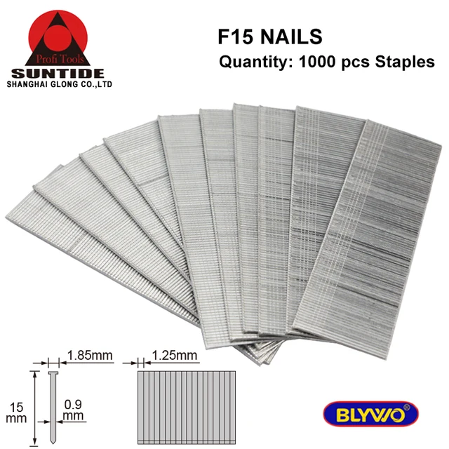 1000pcs 18 Gauge T Shaped Staples Ga18 Type Brads Nails For stapler Gun ...