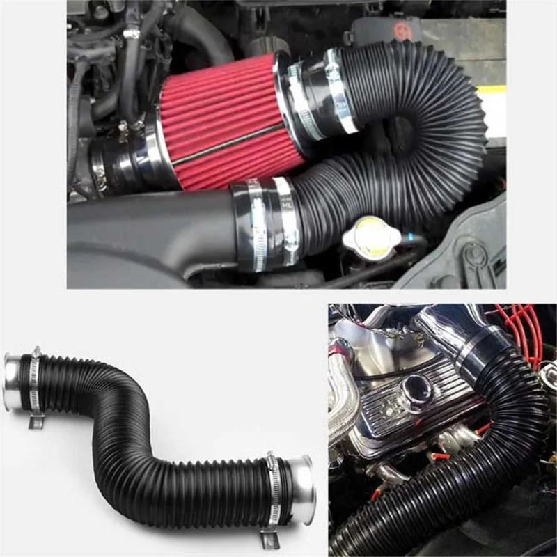 Universal Flexible Air Intake Pipe Inlet Hose Tube Duct Multi Aluminum ...