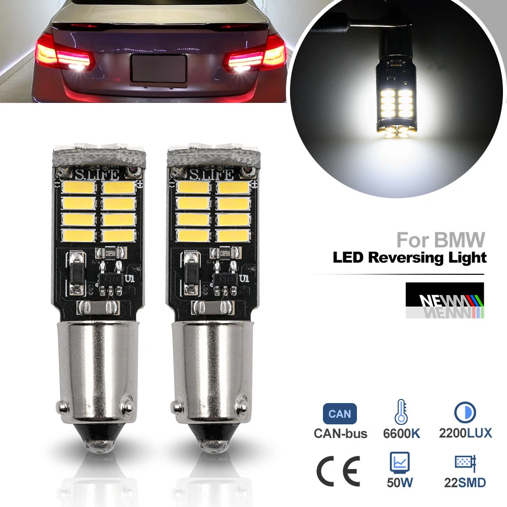 For Bmw 5 Series G30 G31 M5 F90 3 Series F30 F31 F34 M3 F80 Canbus Bay9s H21w Led Reverse Light ...