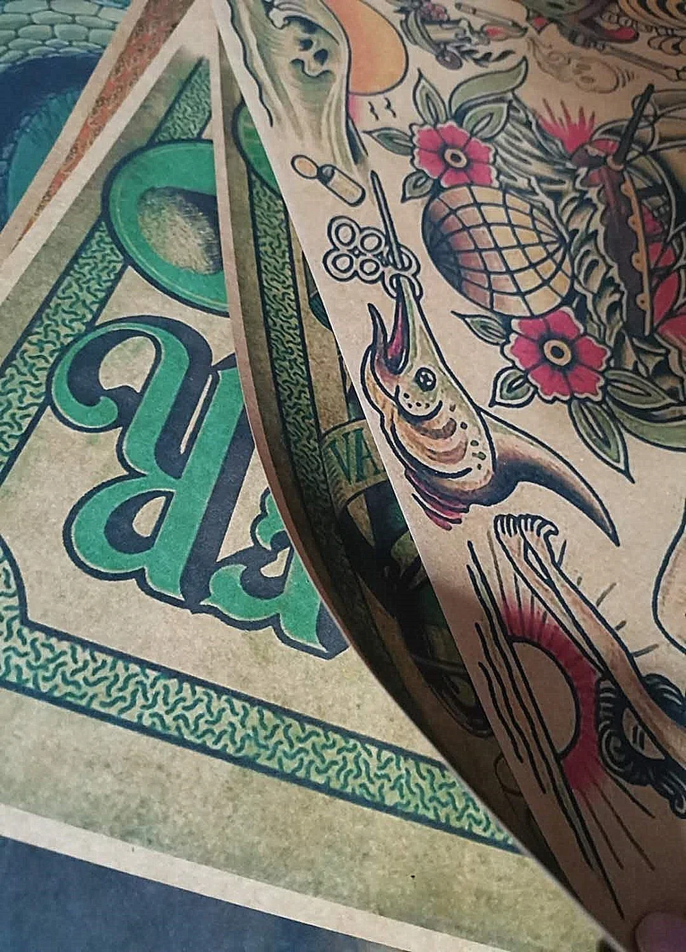 43％割引ホワイト系人気提案 BARBER TATTOO Flash poster タトゥーポスター アート/写真 日用品/インテリアホワイト系-OTA.ON.ARENA.NE.JP