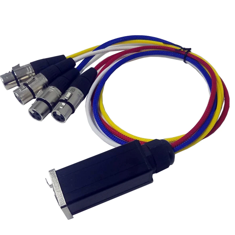 High quality 4 Channel RJ45 XLR Female Snake Cable with lengh 0.6m ...