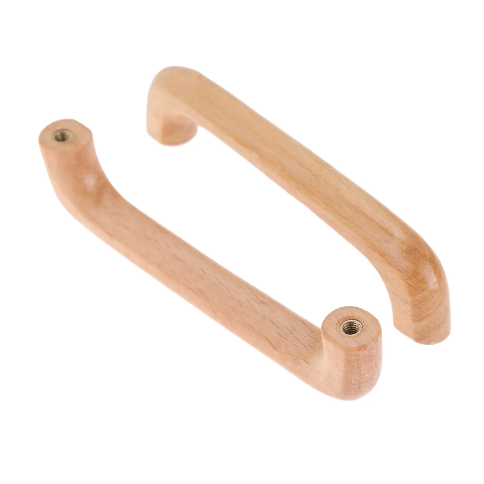 Quincaillerie meuble,Poignée en bois avec vis,poignée de porte de ...