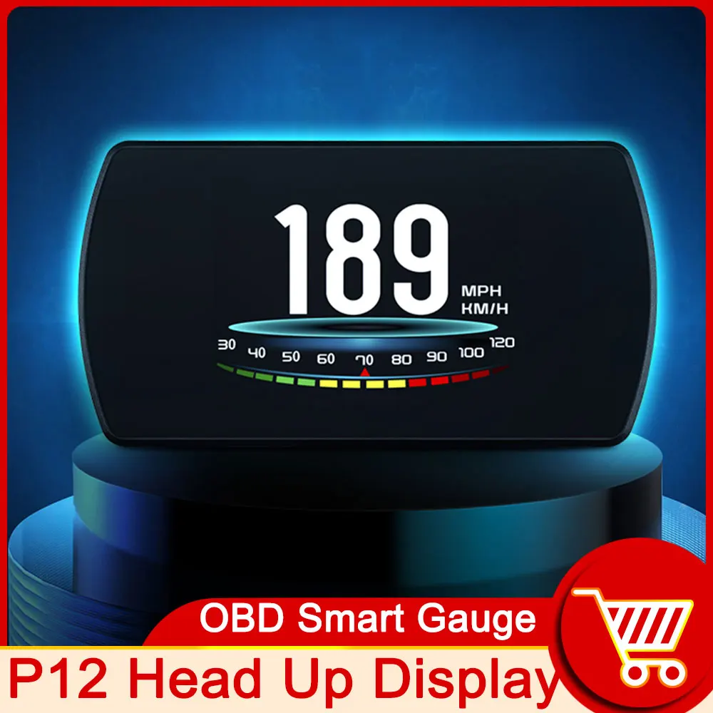 AD-P12-Speedometer-OBD-Car-HUD-Head-Up-Display-Digital-Speed-Projector ...