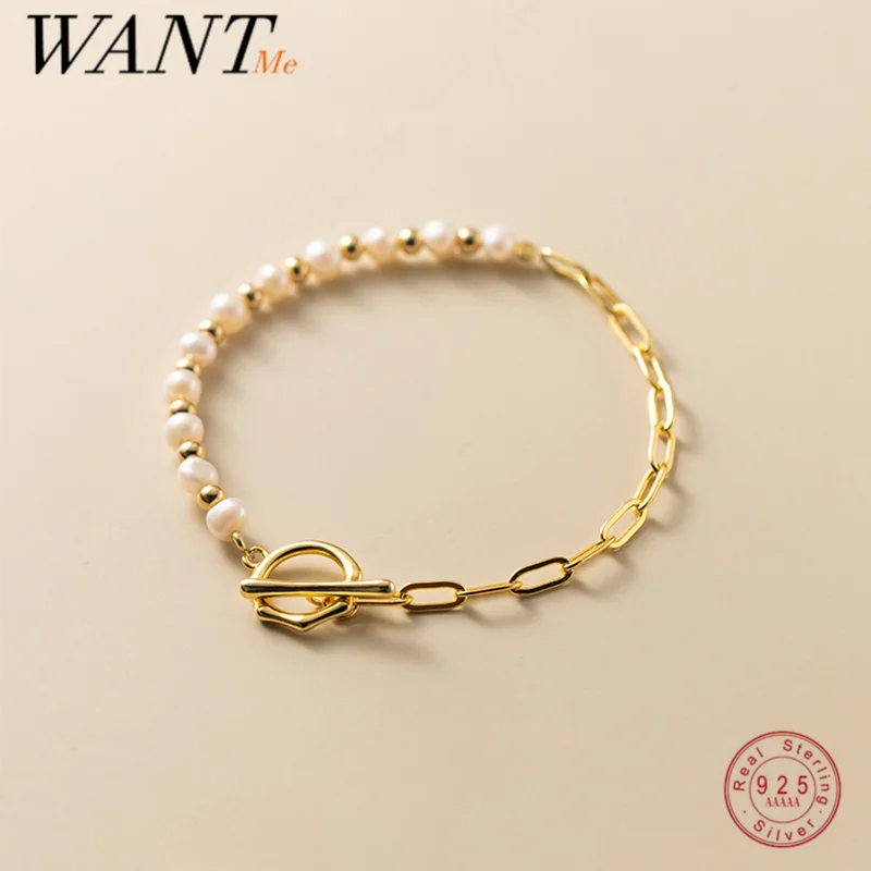 WANTME-Barock-Nat-rliche-Perle-925-Sterling-Silber-Gothic-Link-Kette-Charme-OT-Schnalle-Armband ...