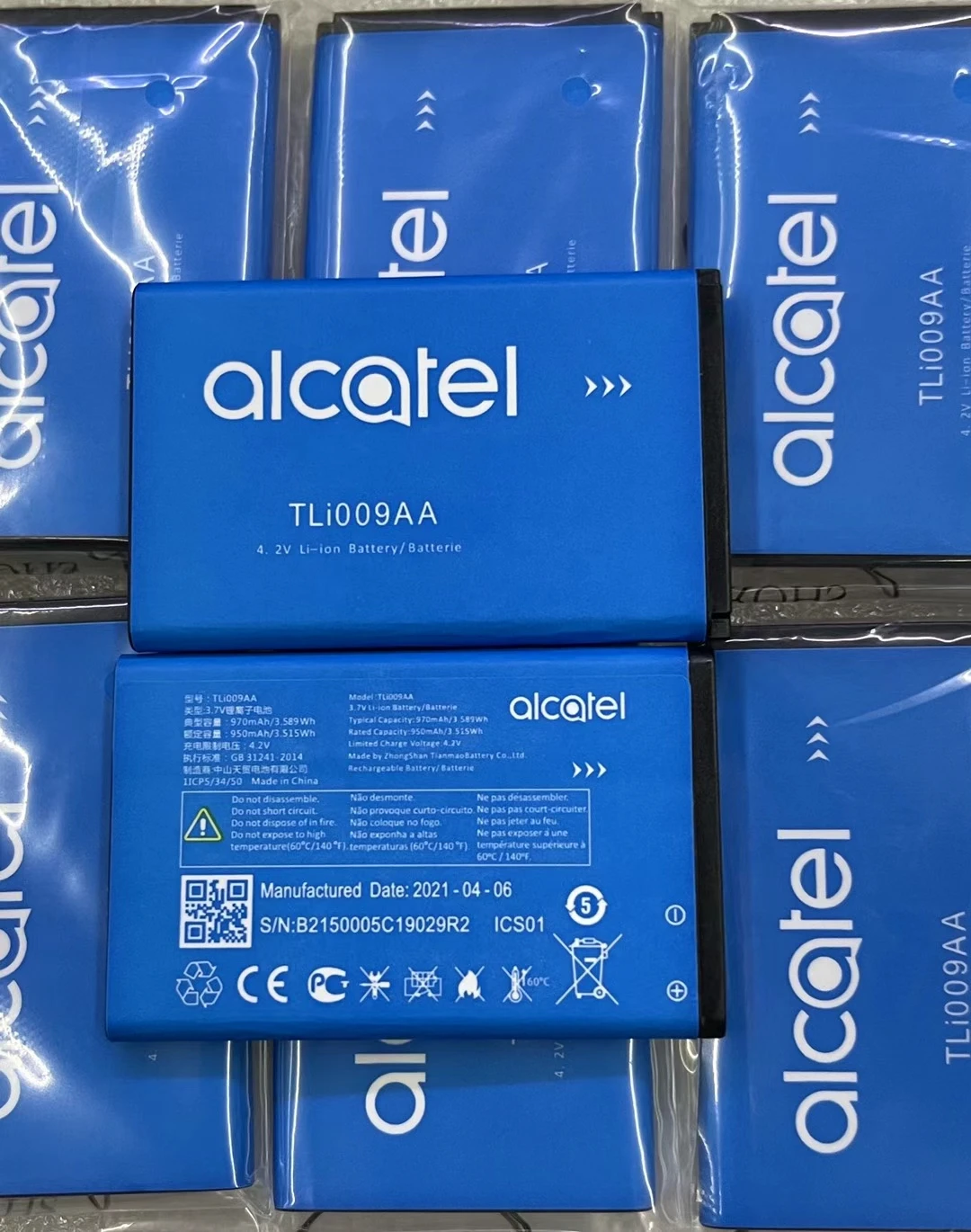 Original Top Quality 970mAh TLi009AA Battery For Alcatel 3025 3025X ...