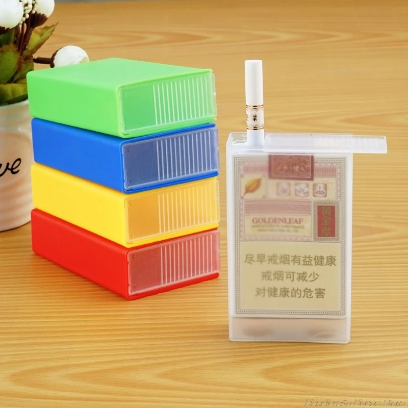 Transparent-Portable-Plastic-Cigarette-Case-Dispenser-Container ...