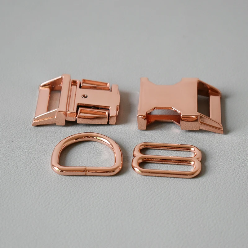 50 Suit (25mm) Webbing Golden Metal Slider Adjustable Buckle Loops Diy ...