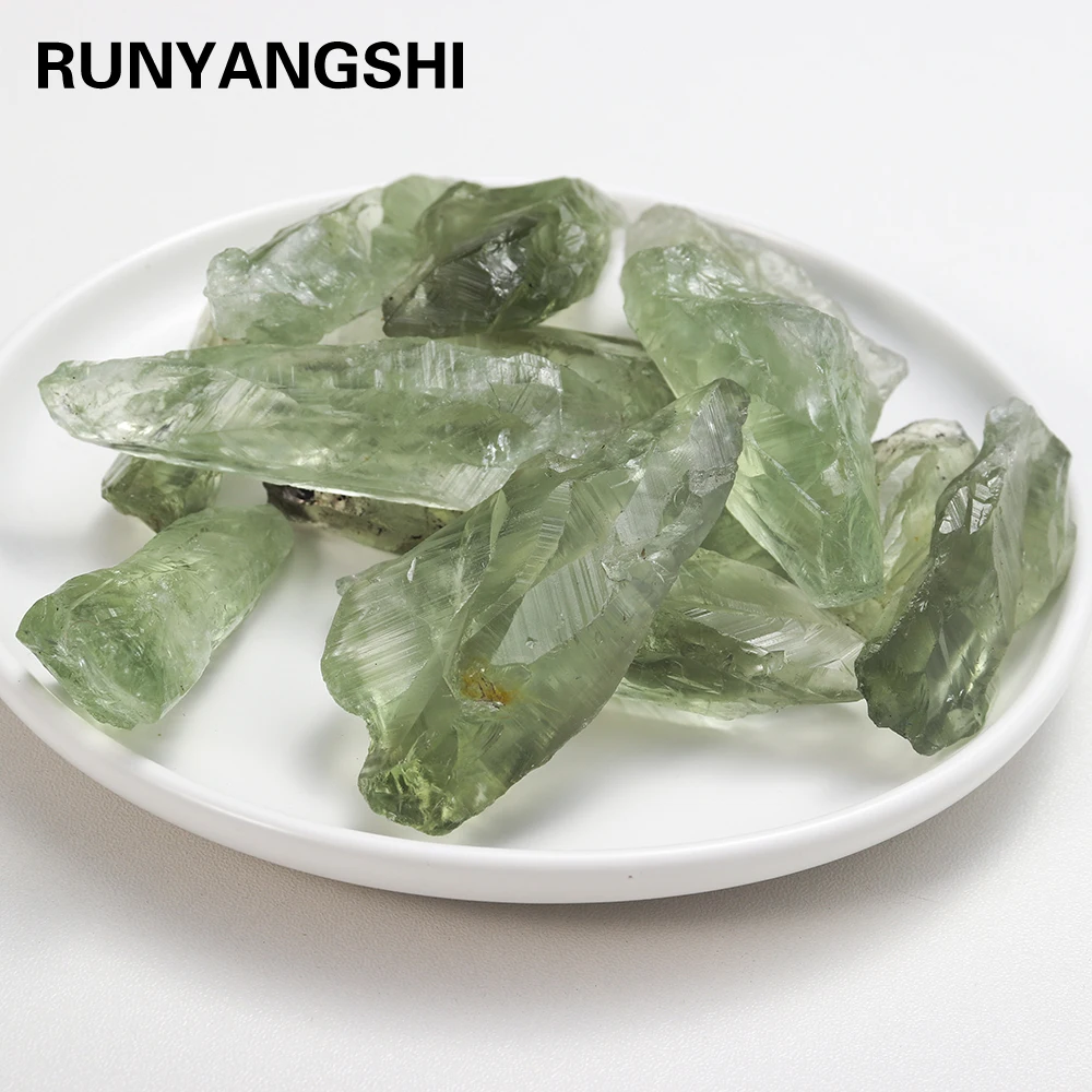 Aquarium Decoration | Stones - 1pc Natural Raw Stone Green Crystal ...