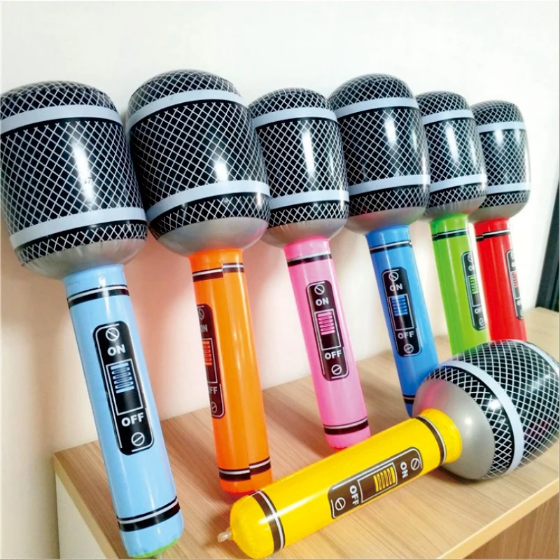 Karaoke-Infl-vel-Speaker-Com-Bal-es-De-Microfone-Decora-o-De-Festa-De ...
