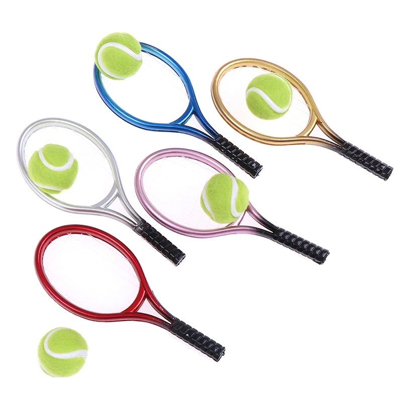 1-Set-1-6-1-12-Miniature-Children-Garden-Mini-Tennis-Racket-Ball-Gift ...