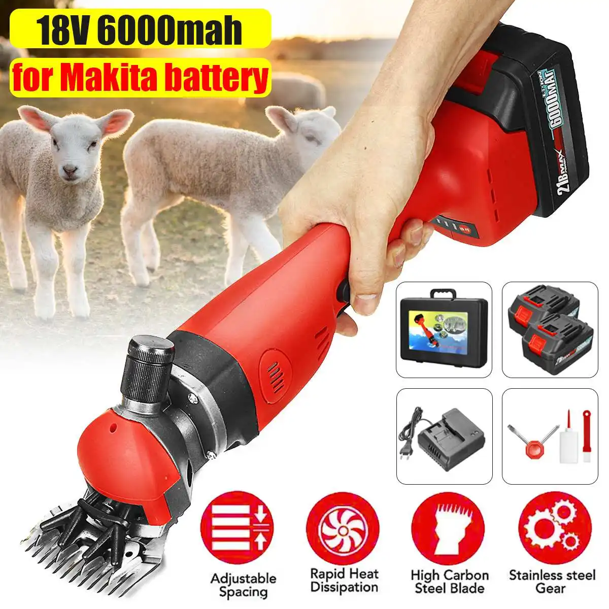 Quick delivery Electric Sheep Goat Shearing Machine Clipper Shears ...